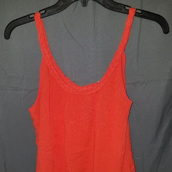 Mossimo Supply Co. | Tops | Mossimo Orange Fire Globe Tank Xs | Poshmark